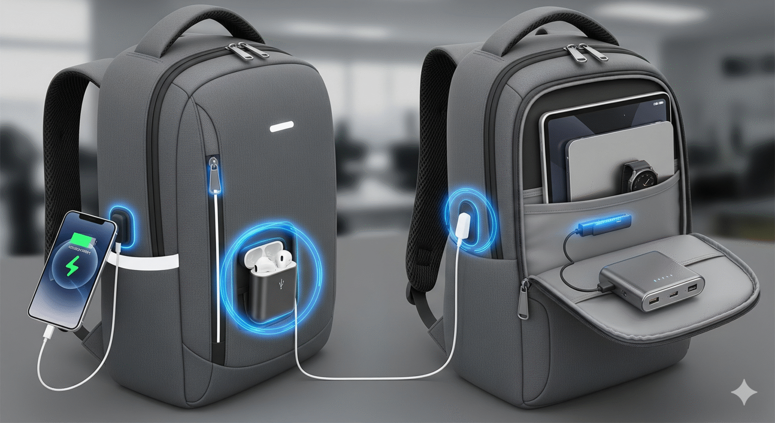 Smart Backpack: Tas Pintar yang Bisa Charge Gadget Otomatis - SukabumiHitz